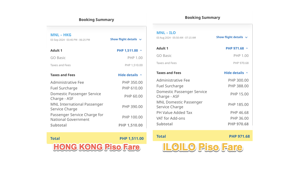 [ With Proofs ] Cebu Pacific Piso Fare Tickets Book Now