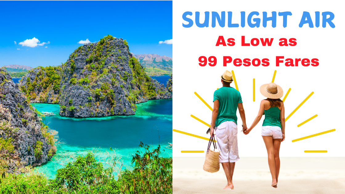 Sunlight Air Promo Fares starting at 99 Pesos